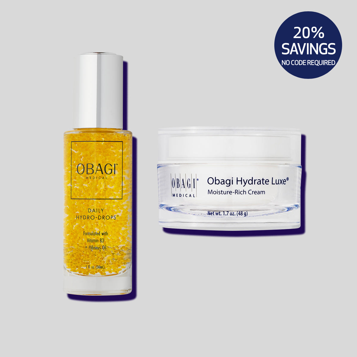 Obagi Day to Night Hydration Set (Daily Hydro-Drops Facial Serum 30ml ...